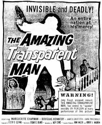Movie posters from The Amazing Transparent Man - Edgar G. Ulmer (1960 ...
