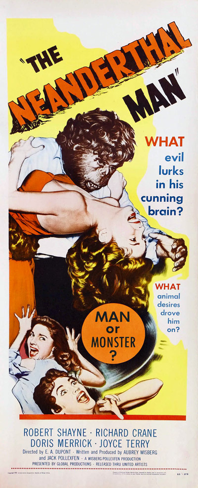 Affiche cinéma n°3 de L'Homme de Neanderthal (1953) - SciFi-Movies