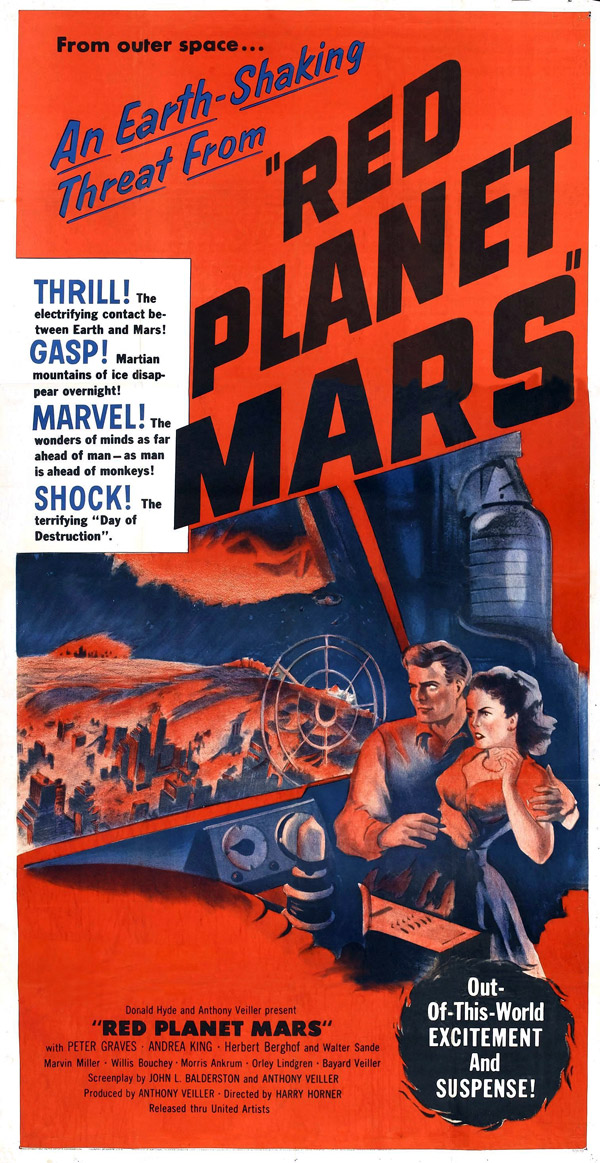Affiches de cinéma de Red Planet Mars de Harry Horner (1952) - page 1