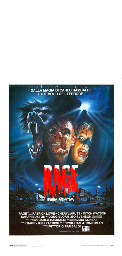 Rage, furia primitiva de Vittorio Rambaldi (1988) - SciFi-Movies